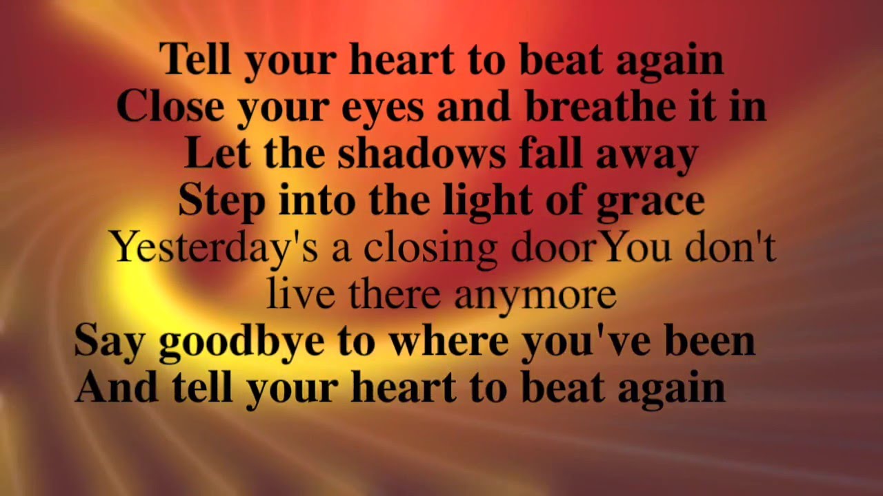 Danny Gokey-"Tell Your Heart to Beat Again" Karaoke Version - YouTube