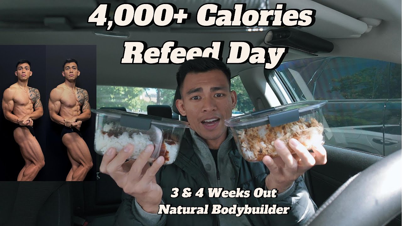 4k+ Calorie Refeed Day | 3 & 4 Weeks Out | Natural Bodybuilder - YouTube