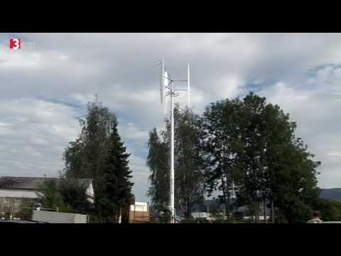 Wind turbine - H-rotor - YouTube
