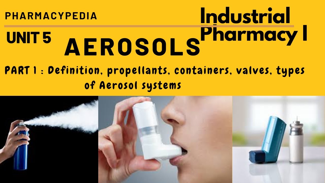 AEROSOLS | INTRODUCTION | PART 1| UNIT 5 | INDUSTRIAL PART 1 | B.PHARM ...