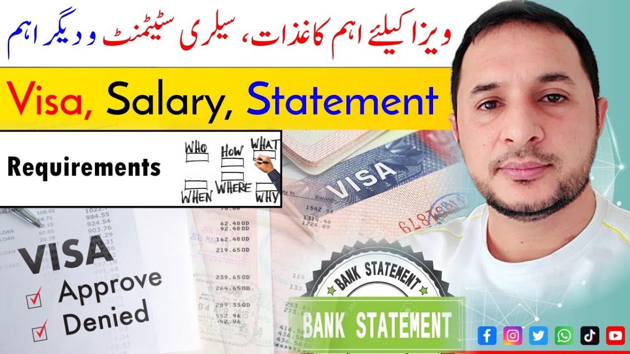 Bank Statement For Visa | Easy Visa Processing | ویزا کیلئے بنک سٹیٹمنٹ ...