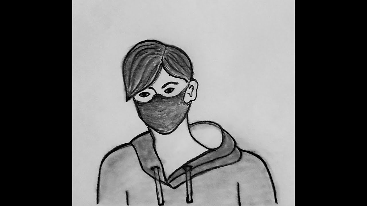 Drawing a masked man / How to draw a masked man the easy way - YouTube