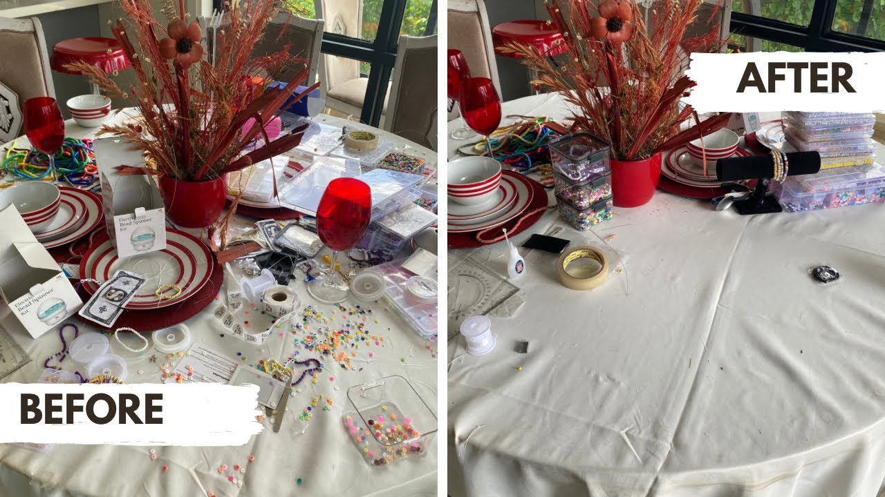 ORGANIZING MY BUSINESS TABLE | KAILEY HALL VLOGS - YouTube