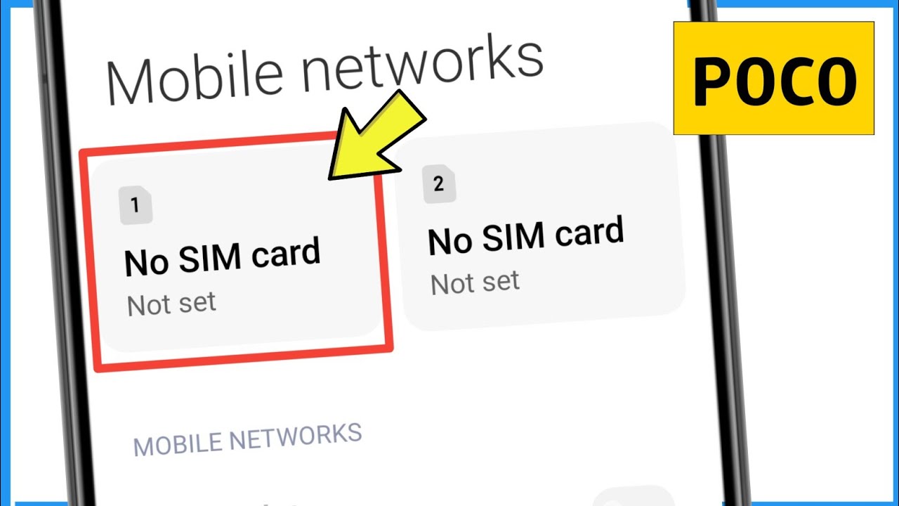 Poco Mobile No Sim Card Problem | Poco Phone Sim Not Working - YouTube