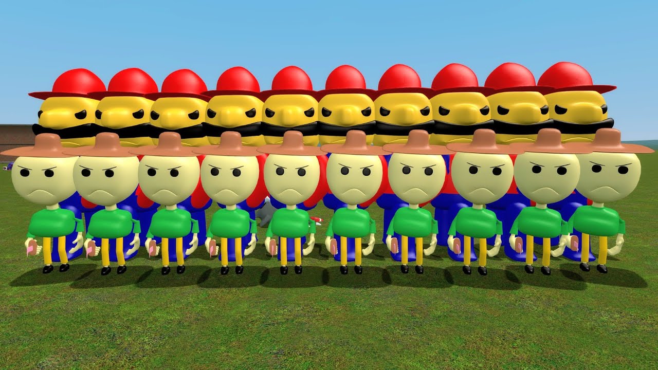 KILLER NEXTBOT ARMY VS MAYRO ARMY FROM 3D MEMES [ Garry's Mod ] - YouTube