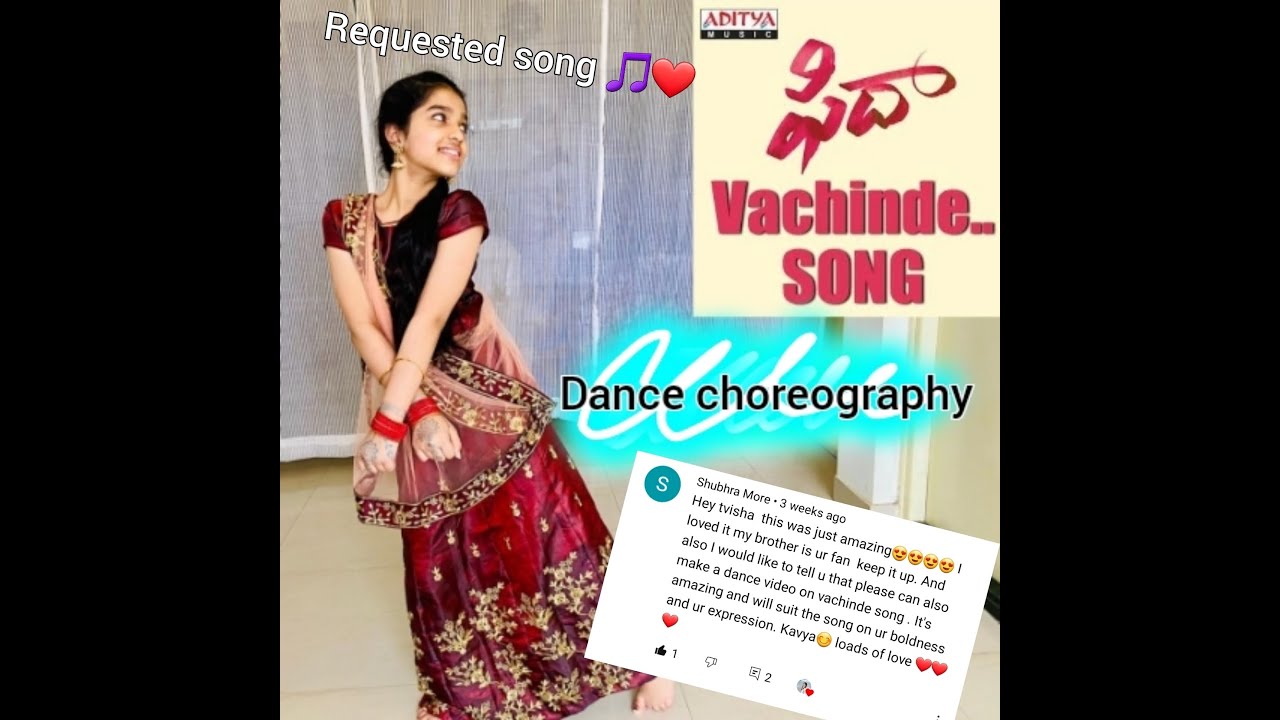 Vachinde | Fidaa | Dance cover | Varun Tej, Sai Pallavi | Shekhar ...