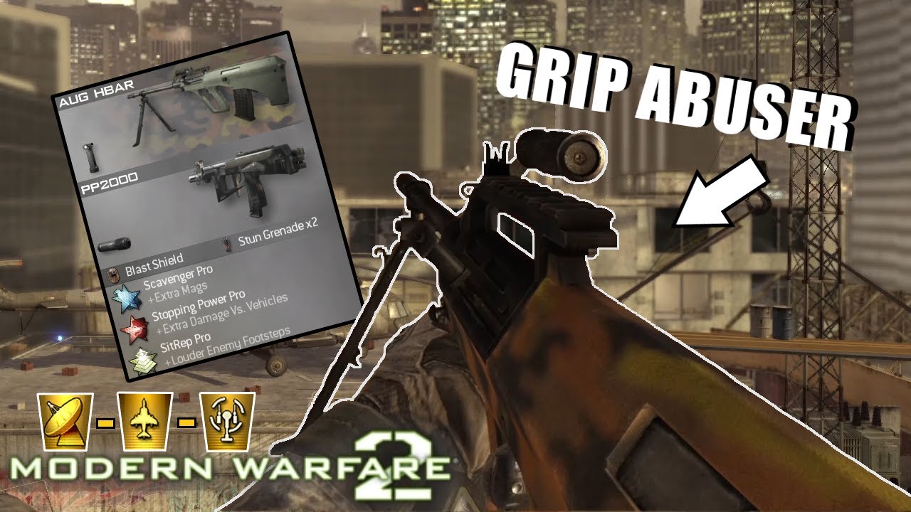 Grip Is A Crutch - AUG HBAR Grip - (MW2 2009) - YouTube