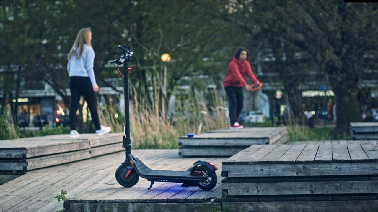 SHARP electric scooter EM-KS1- Always connected! - YouTube
