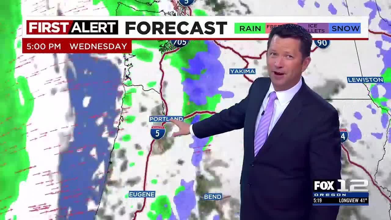 First Alert Tuesday evening FOX 12 weather forecast (1/2) - YouTube