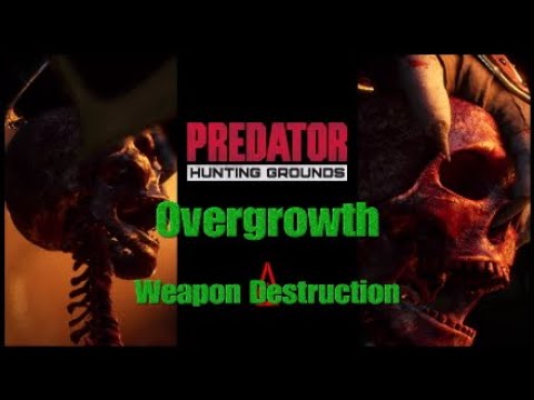 Predator Hunting Grounds Overgrowth Weapon Destruction - YouTube