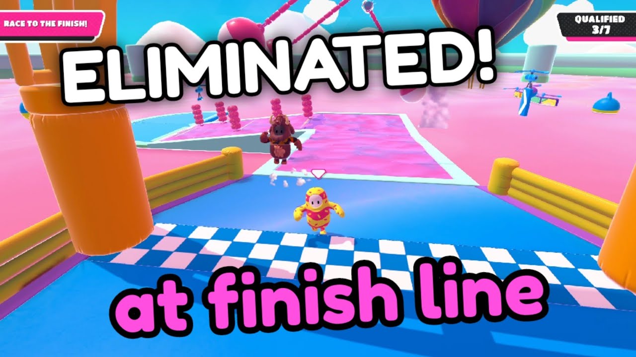 I GOT ELIMINATED AT FINISH LINE | Fall Guys: Ultimate Knockout ...