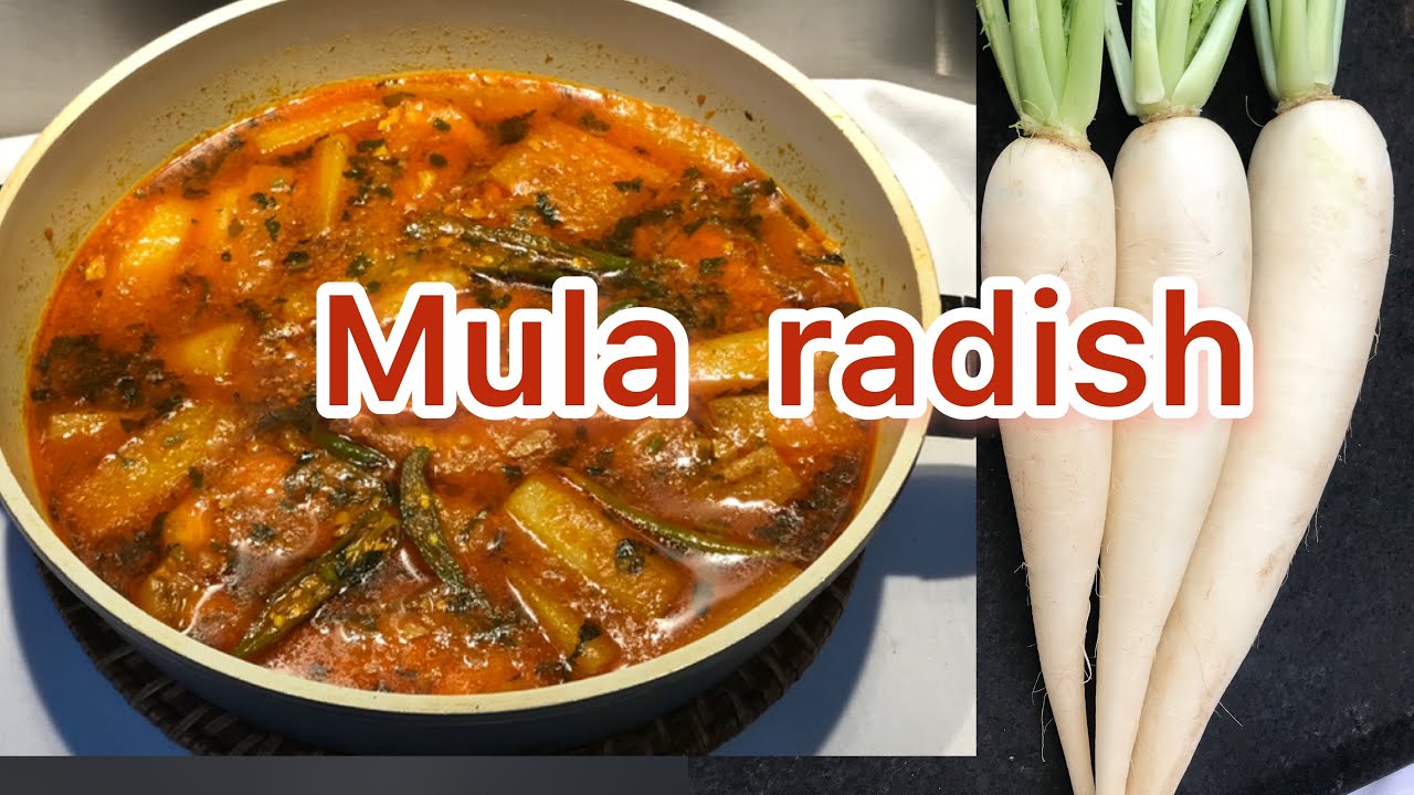Mula (radish) curry with rohu fish #mula #radish #fish #curry - YouTube