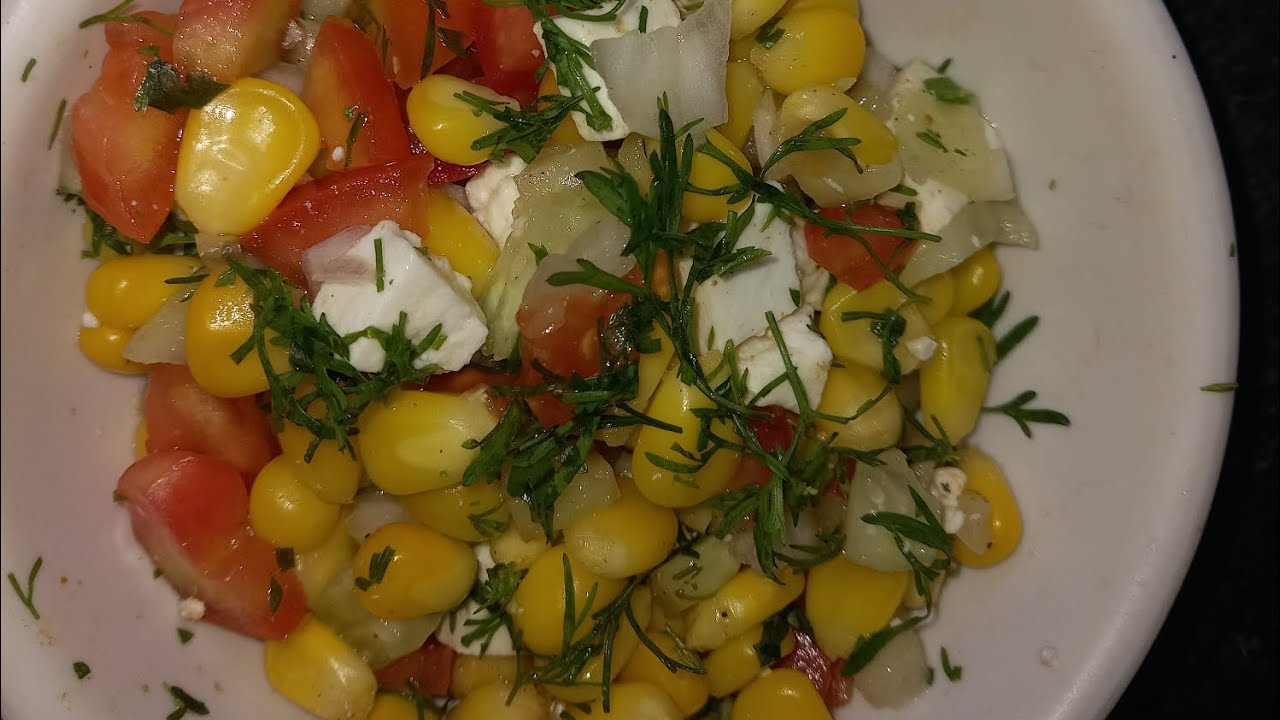 🌽🌽 Sweet Corn Paneer chat#chat #easy#healthy #tasty #fast 🏋️Healthy ...