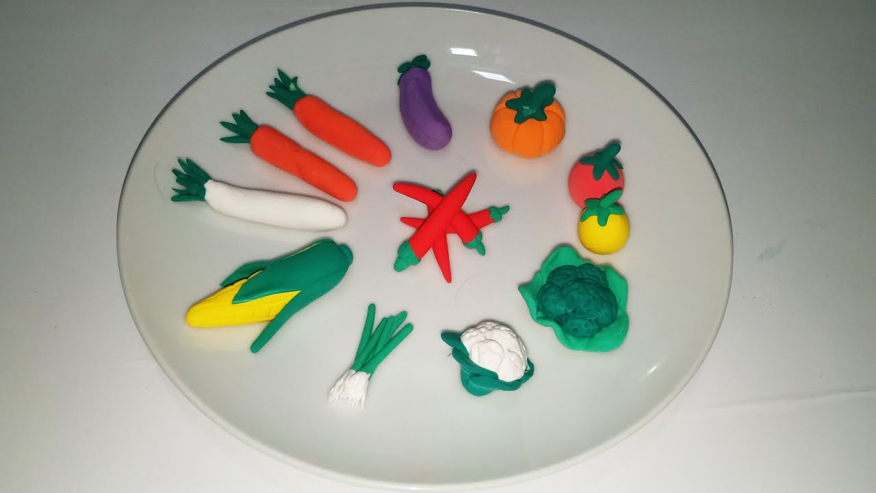 Amazing Technique making miniature vegetables polymer clay, DIY ...