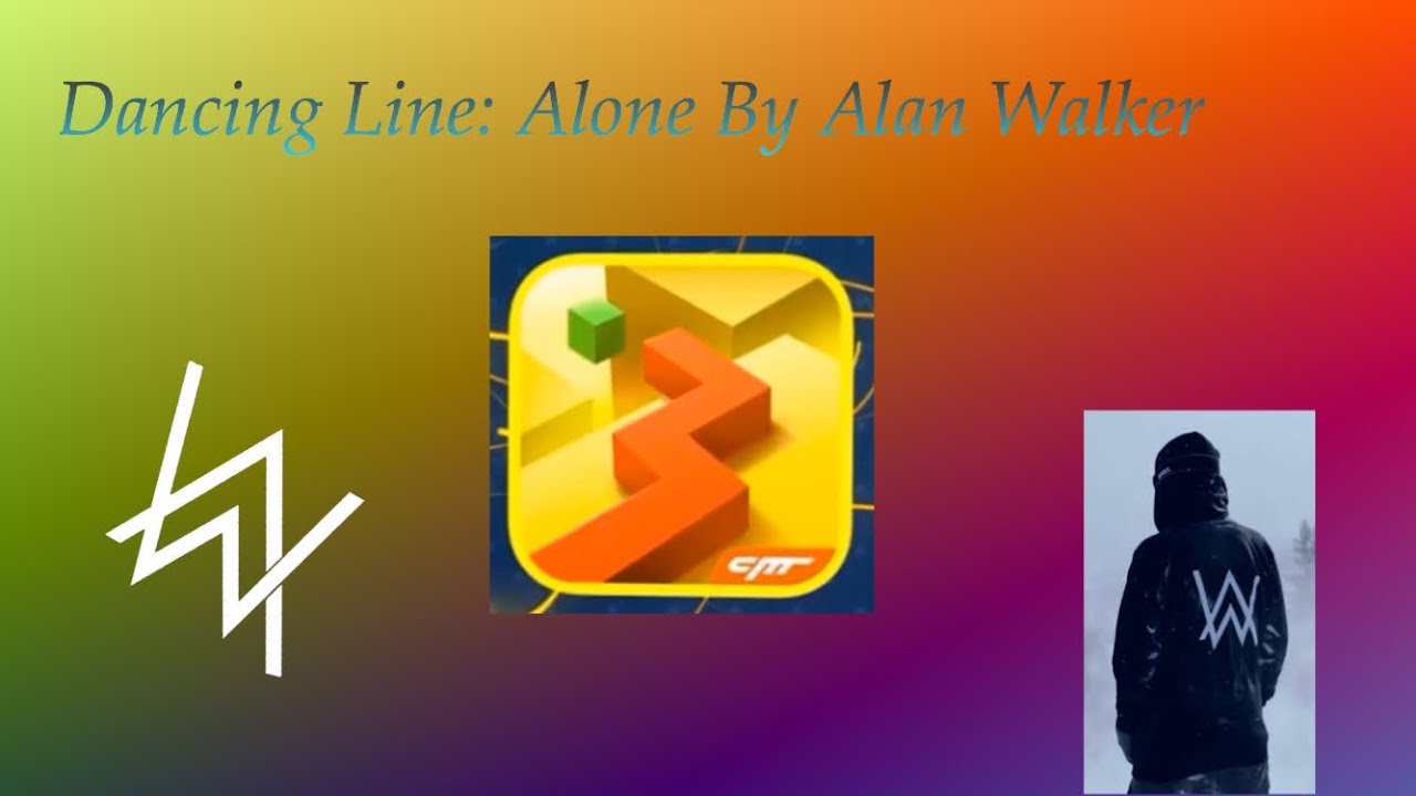 Dancing Line: Alone By Alan Walker! - YouTube
