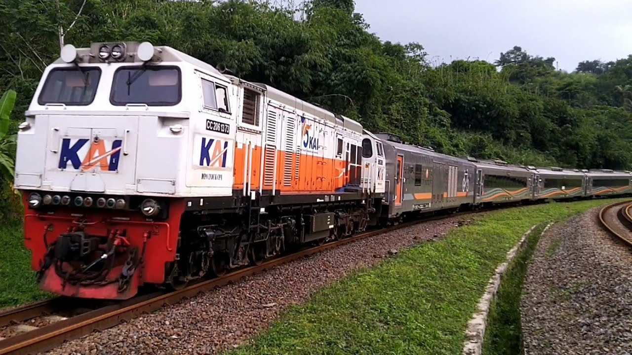 Suara Roda & Rel Gongsol Tikungan Besar Jalur Kereta Api Daop 2 Bandung ...