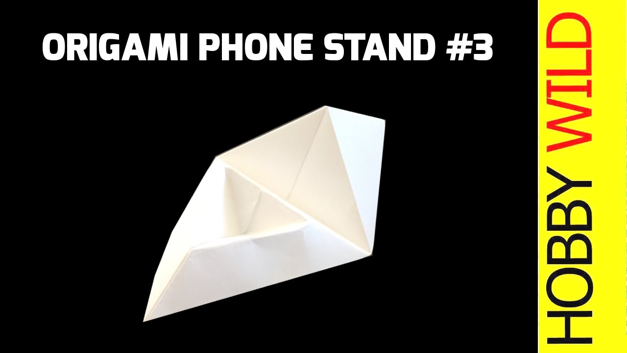How To Make A Paper Phone Stand: Phone Holder Design #3 (Origami) - YouTube