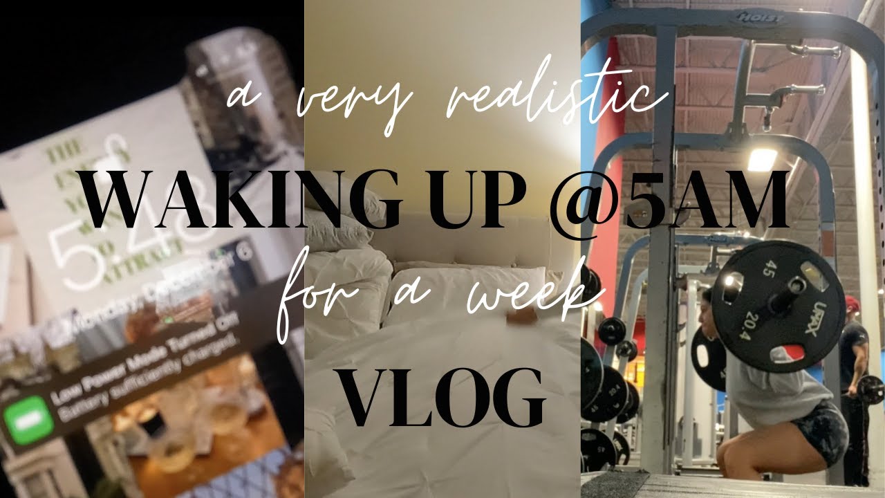 A VERY REALISTIC WAKING UP AT 5 A.M. FOR A WEEK VLOG| ruby castaneda | digital diaries - YouTube
