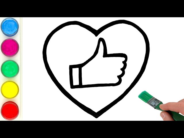 Heart and Like | Drawing, Painting and Coloring for Kids, Toddlers ...