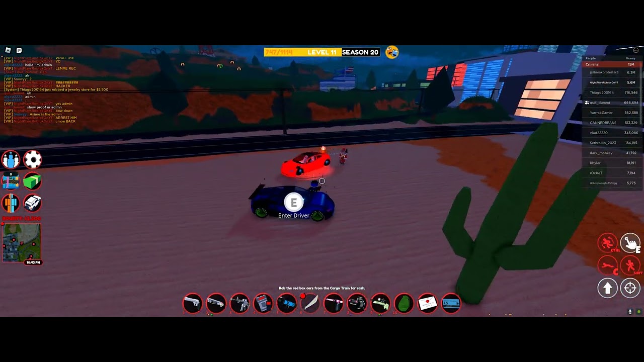 ROBLOX JAILBREAK HACKER PRETENDING TO BE ADMIN! - YouTube