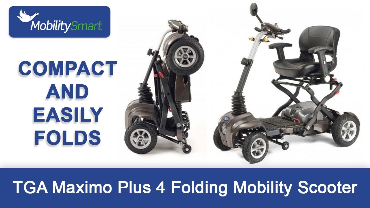 TGA Maximo Plus 4 Folding Mobility Scooter - YouTube