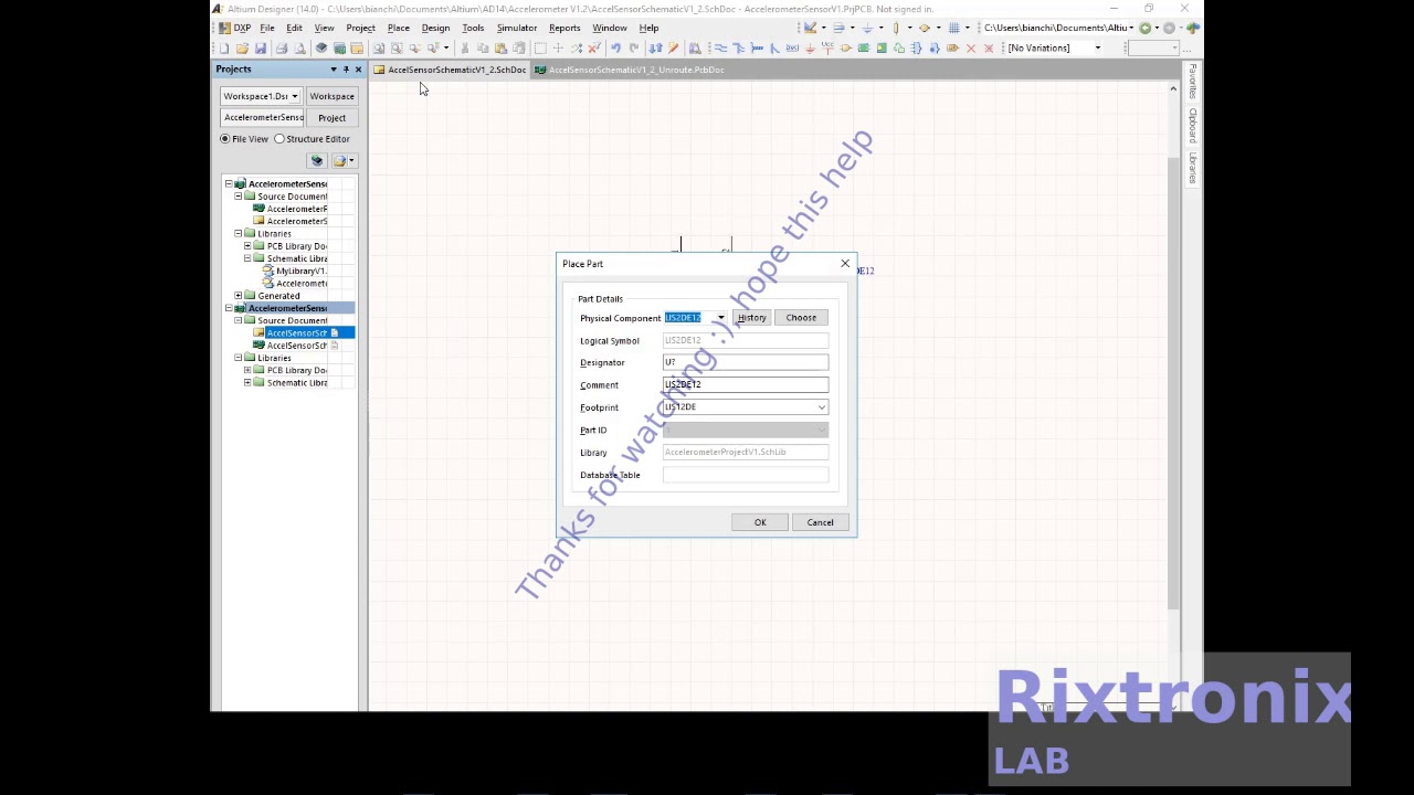 LIS2DE12 accelerometer pcb sensor design with altium - YouTube