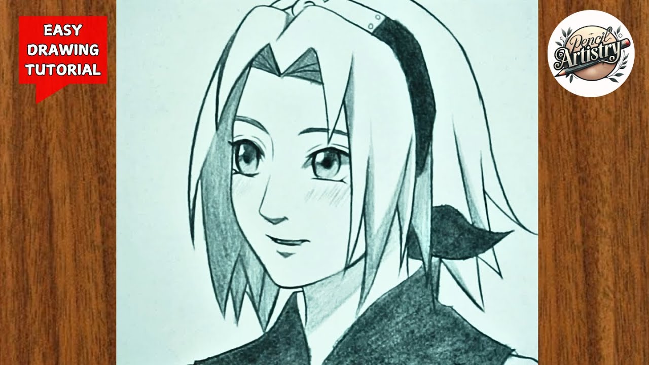 How to draw Sakura Haruno step by step | Easy drawings for beginners ...