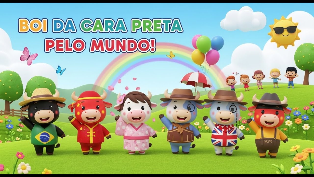 Boi da Cara Preta Pelo Mundo | Música Infantil Divertida - YouTube
