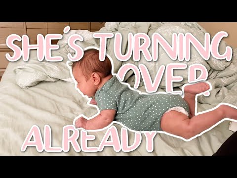 My Baby Turning Over at One Month Old (WEEK 7 WITH A NEWBORN) - YouTube