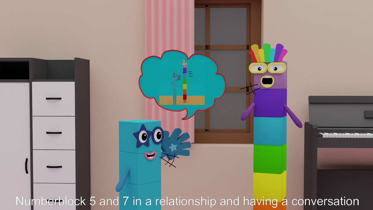 [REQUEST] Numberblock 5 and 7 in a relationship and having a ...