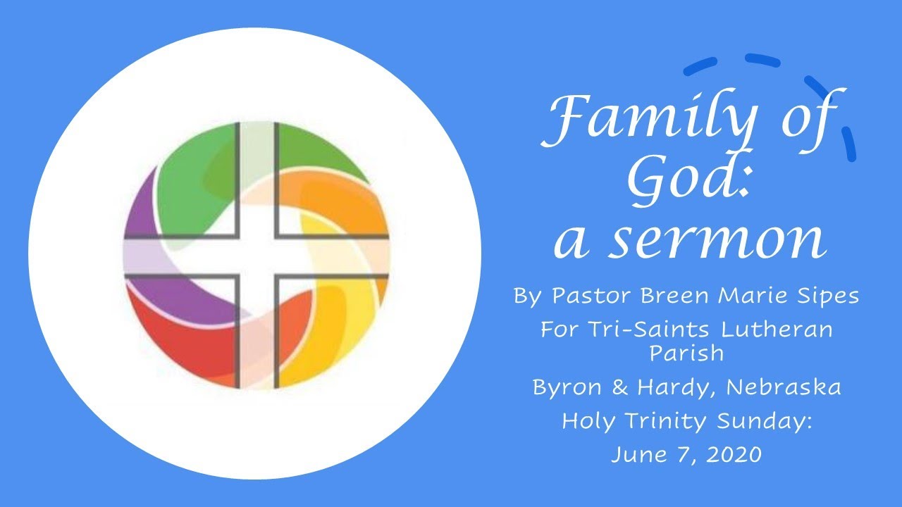 Family of God: Holy Trinity Sermon 2020 - YouTube