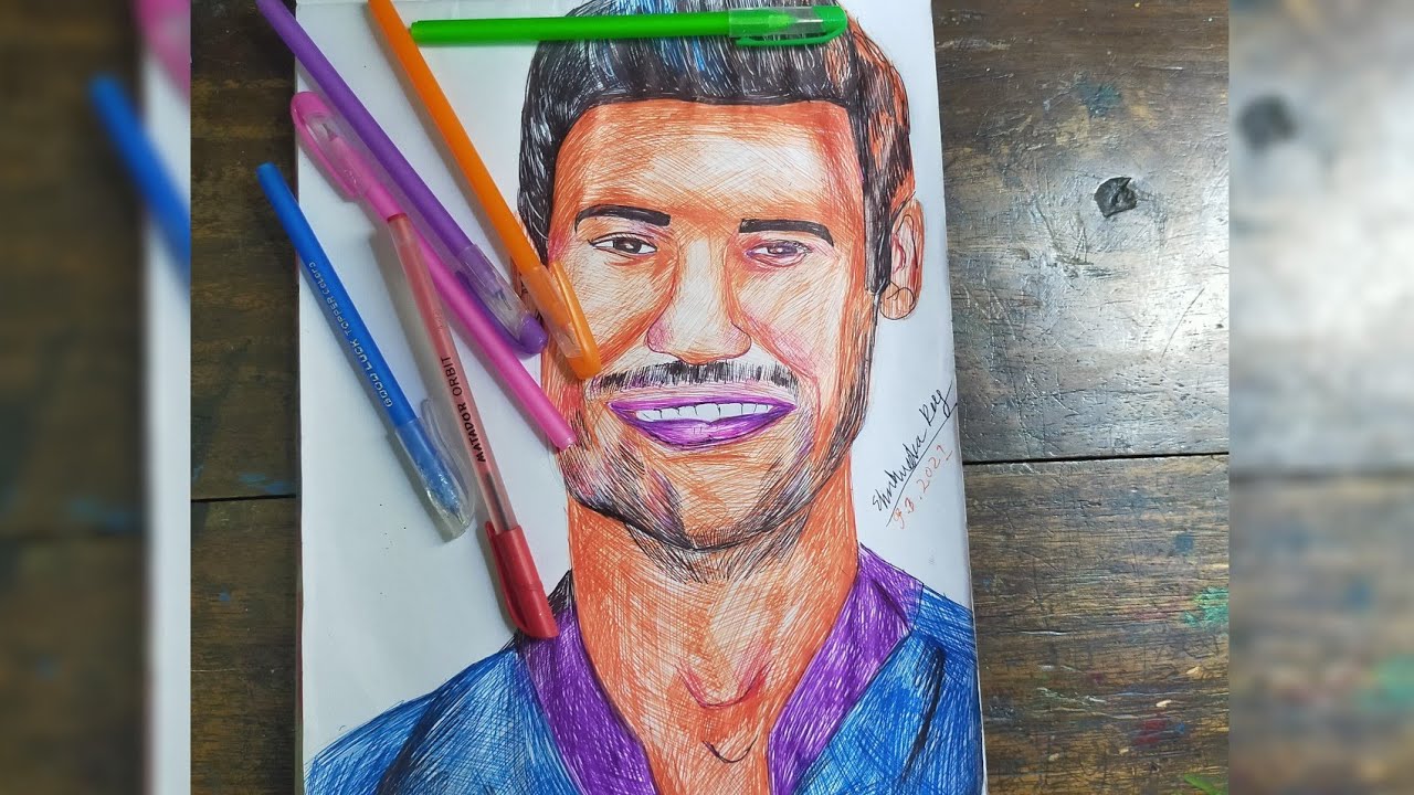 Drawing pen sketch of Sushant Singh Rajput😍 - YouTube