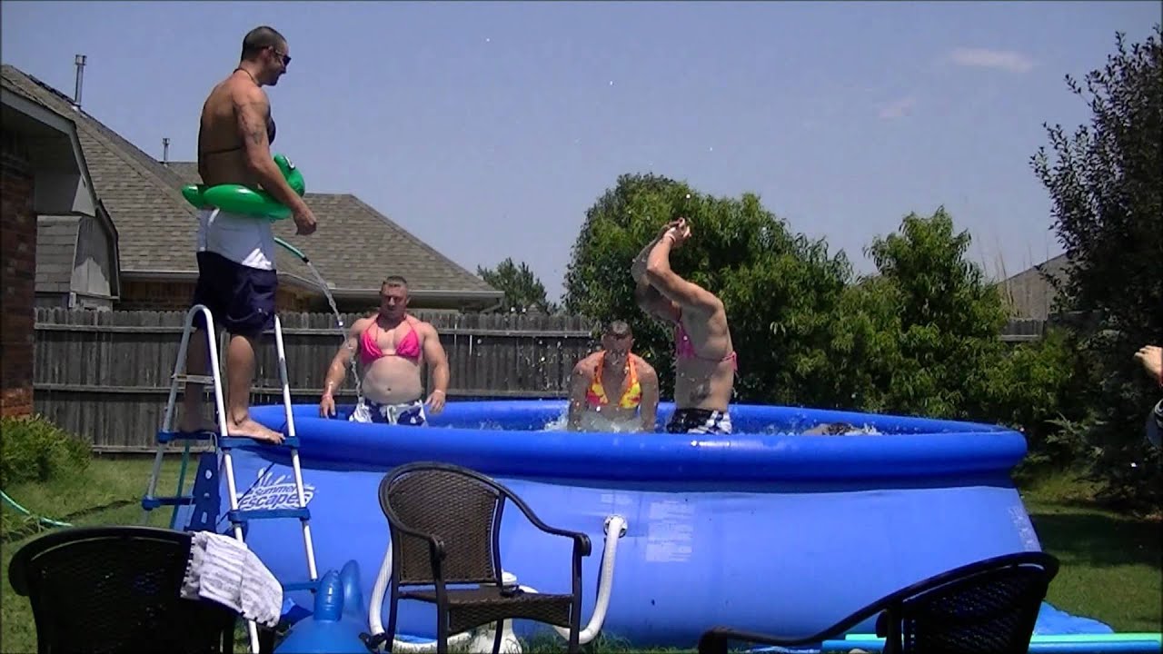 Burpees For Boobs Day 170(bikini pool burpees) - YouTube