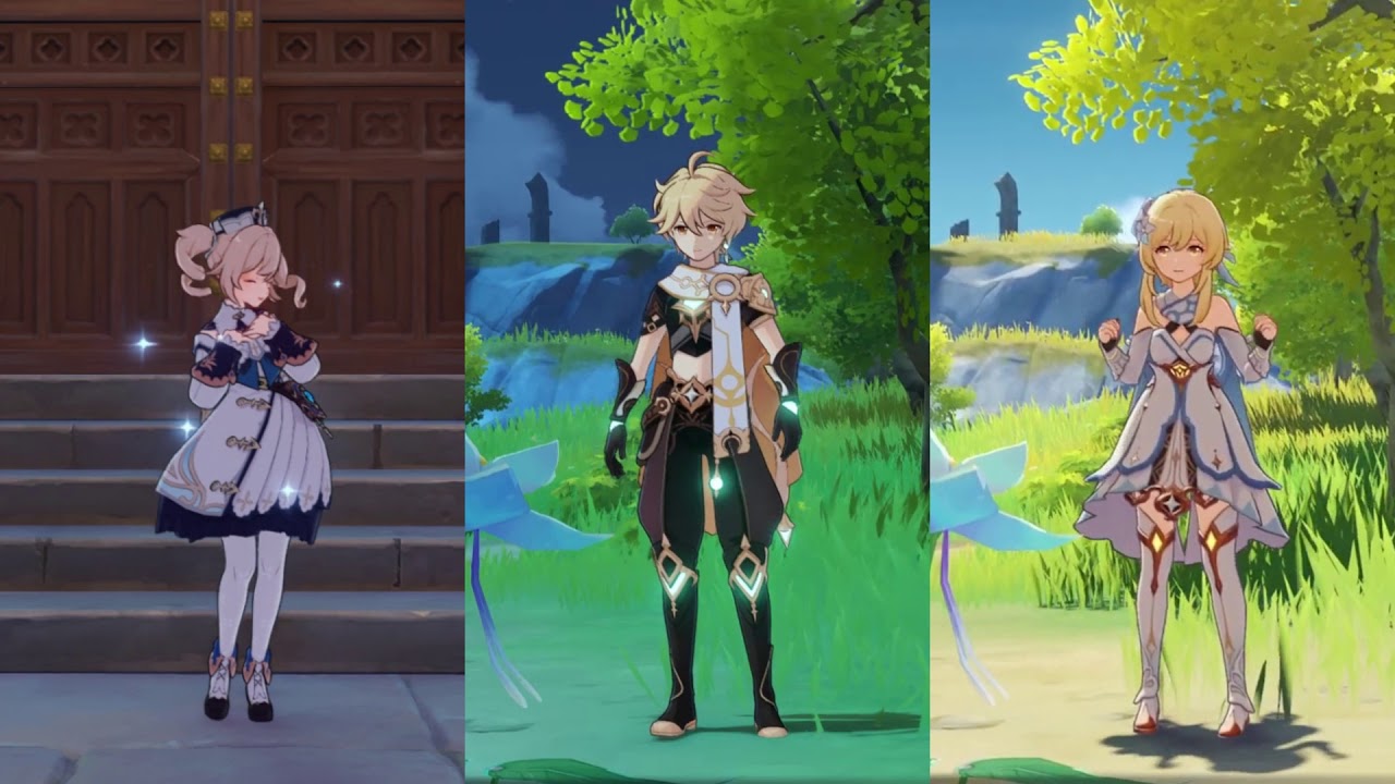 Genshin Impact - The Trio sings in Genshin - YouTube
