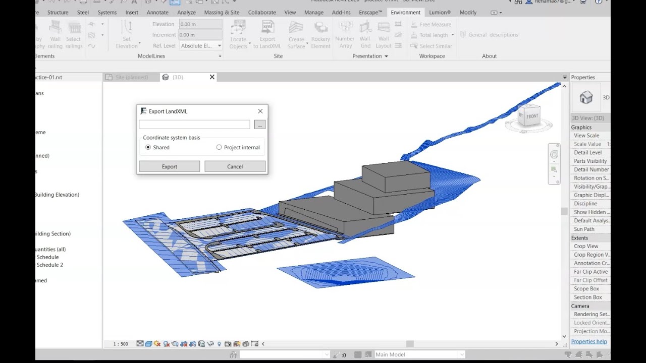 Export toposurface from Revit to Landxml | Revit® for Landscape ...