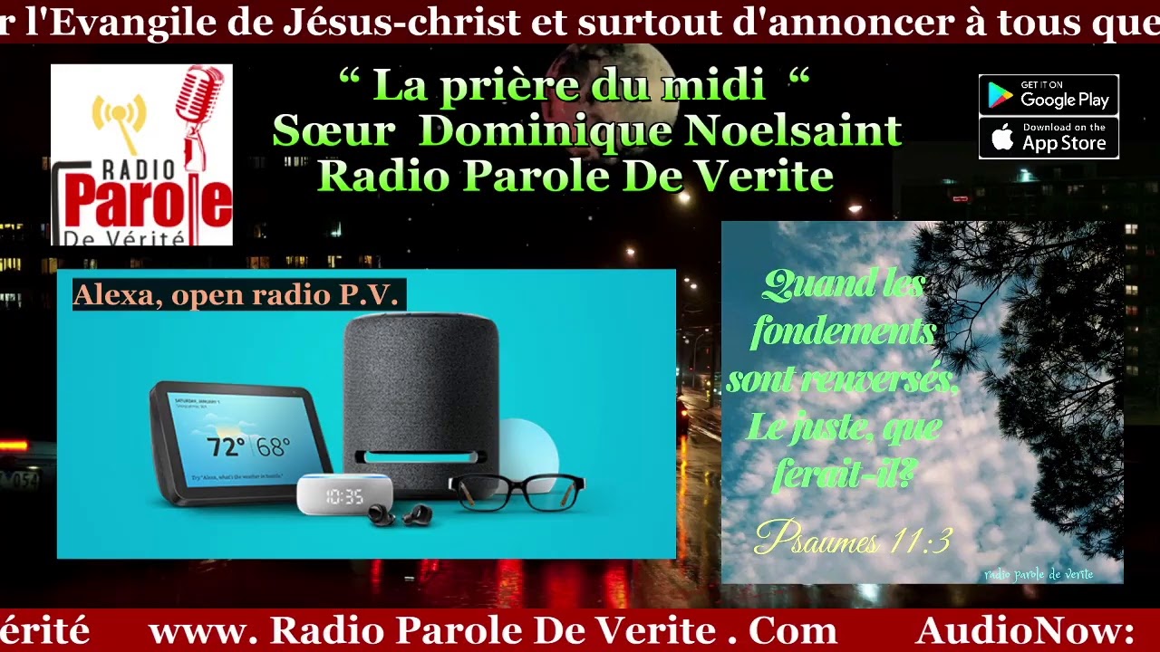 " Priye midi “ avec la Sœur Dominique Noelsaint sur Radio Parole De ...