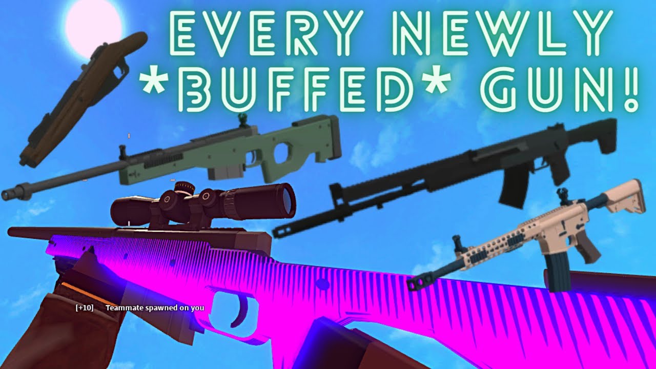 ranking EVERY *NEW BUFFED* gun in phantom forces! aws, awm, tcr ...
