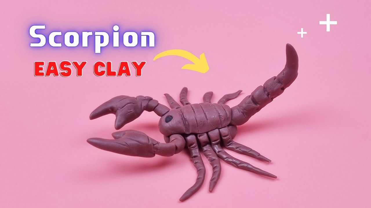 How to make clay scorpion easy ️ How to make a scorpion from play-doh 😊 ...