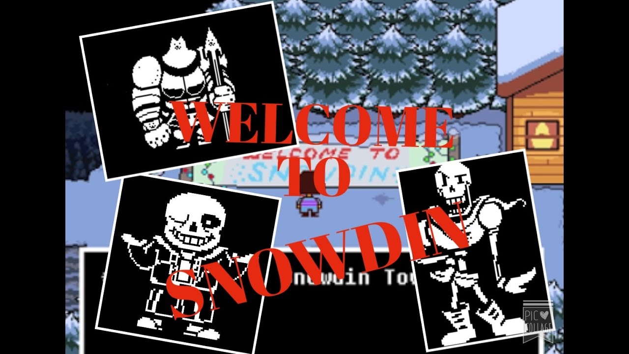 UNDERTALE: Snowdin: Sans, Papyrus, Greater Dog (pacifist) - YouTube