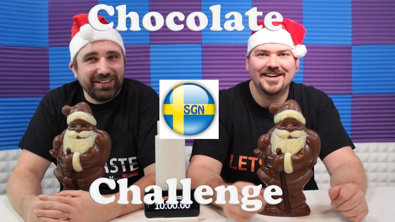 Chocolate santa challenge - YouTube
