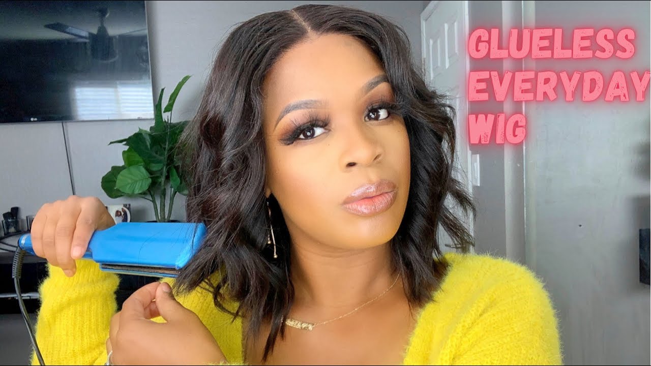 How to| Messy Curls| Closure Bob Wig for Beginners| ft My Shiny Wigs ...