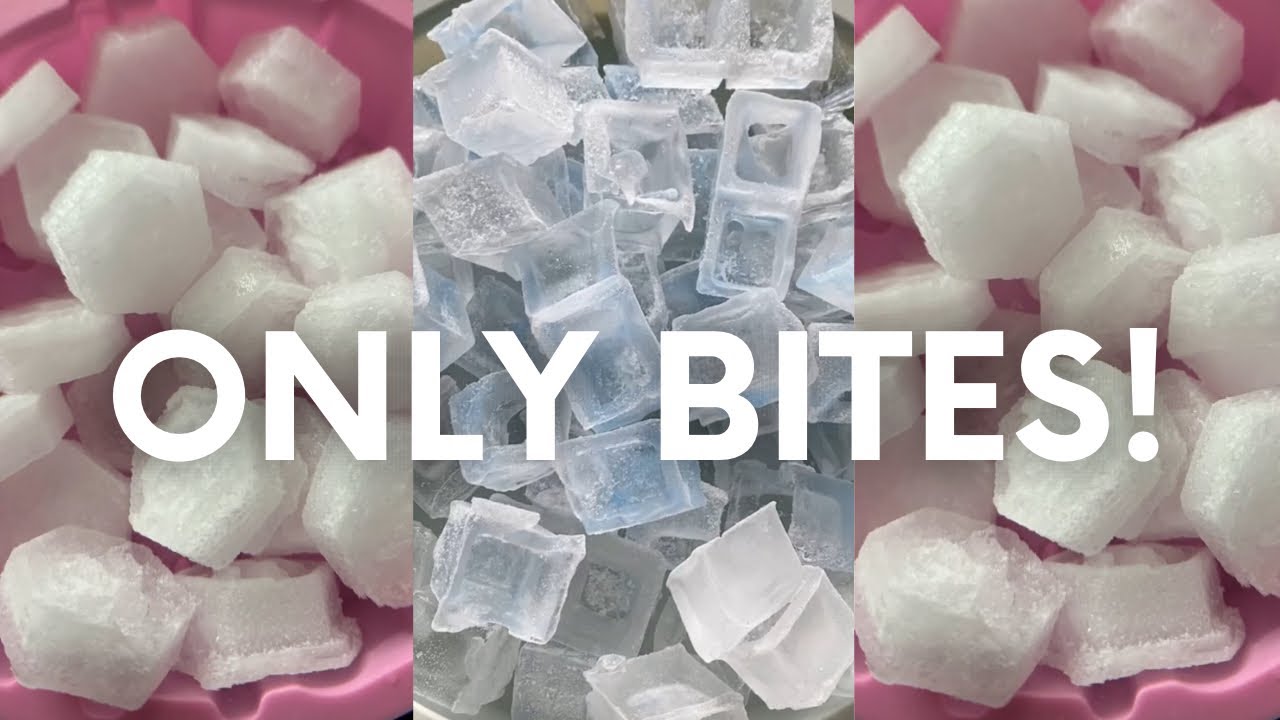 (ASMR) Ice cube🧊Hard Ice / Clear Ice / Crushed Ice / White Ice ...