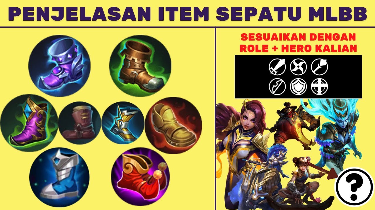 PENJELASAN LENGKAP ITEM SEPATU DI MOBILE LEGENDS, PILIH SEPATU SESUAI ...