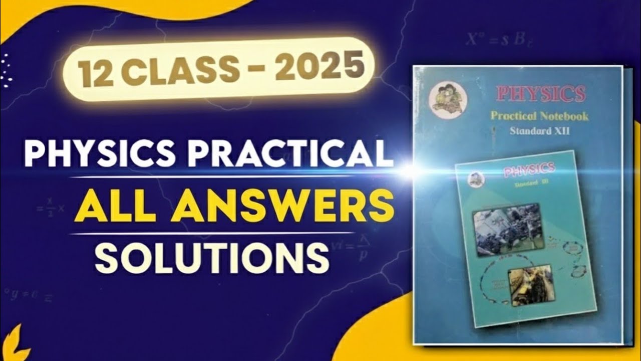Class 12 Physics Practical Notebook Solutions | All Experiments ...