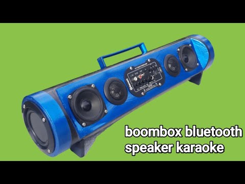 how to make speaker boombox with pvc - YouTube