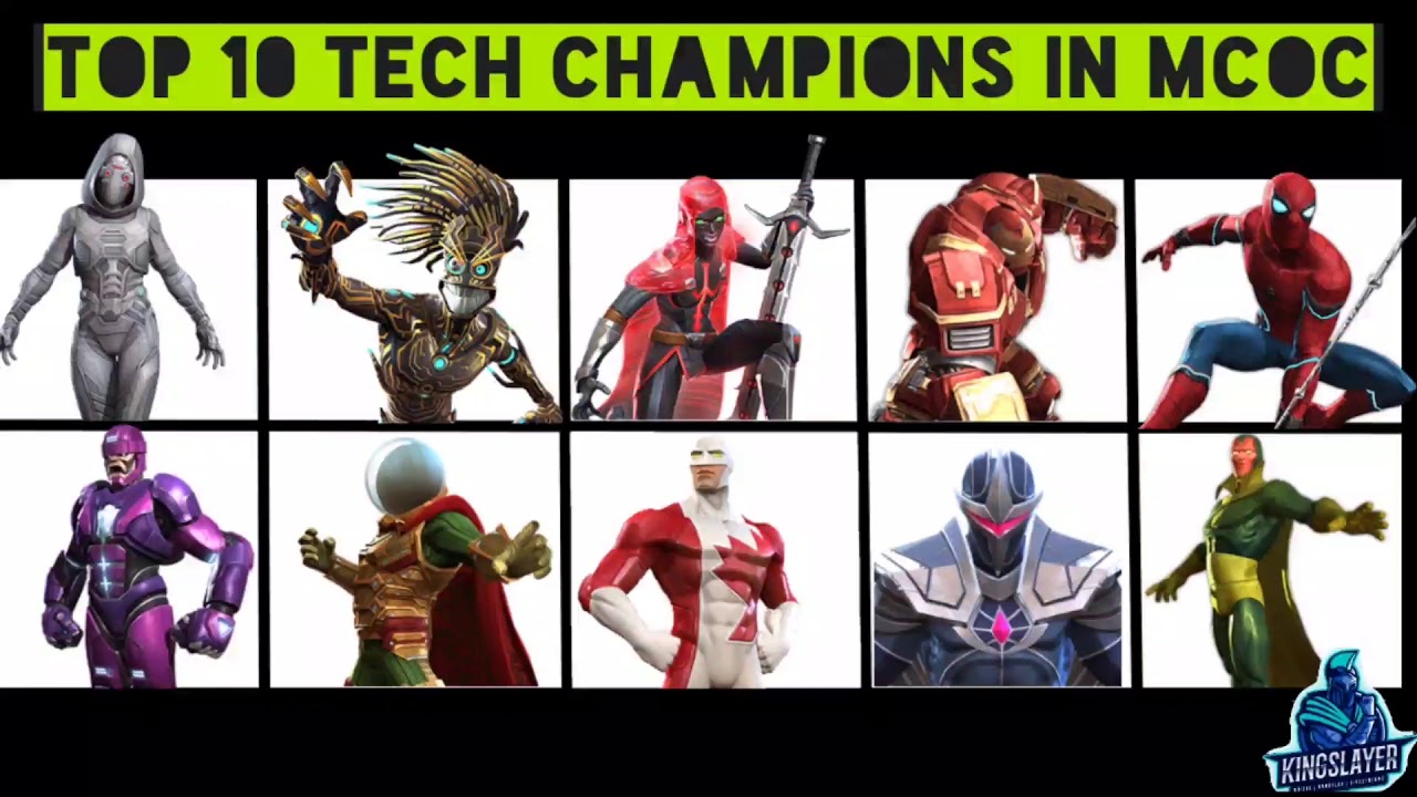 Top 10 Tech Champions In Marvel Contest Of Champions( July 2020)| Do ...