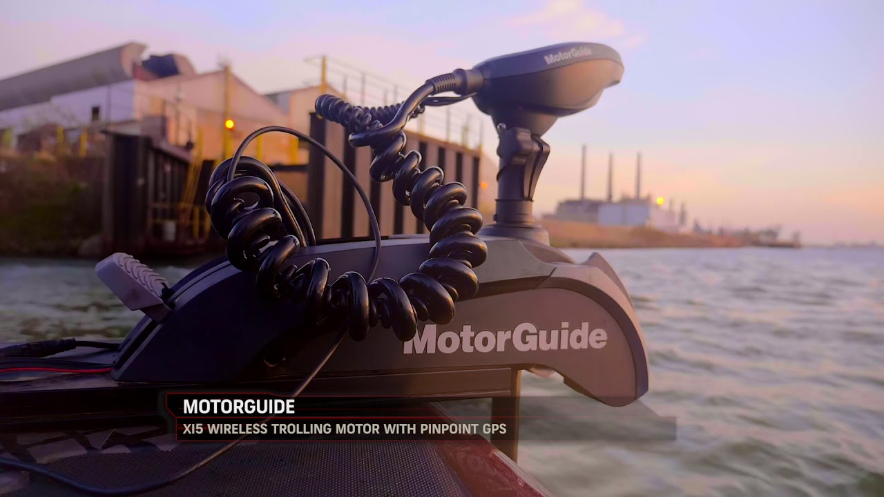 Motorguide Xi5 Anchoring in Heavy Current - YouTube
