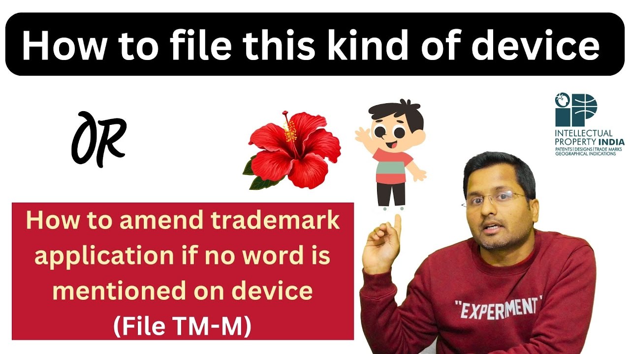 How to amend trademark application if no word is mentioned on Device ...