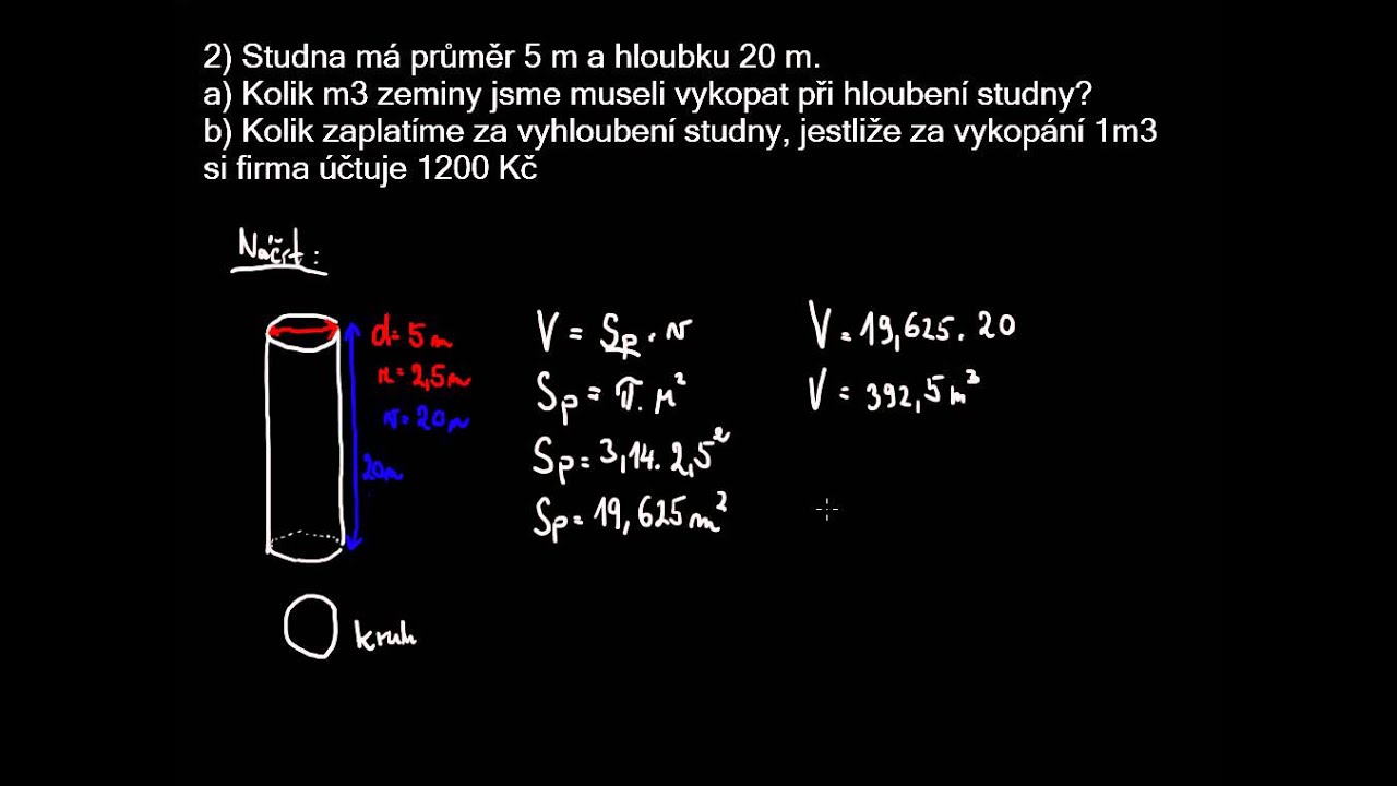 Válec objem 2 - YouTube