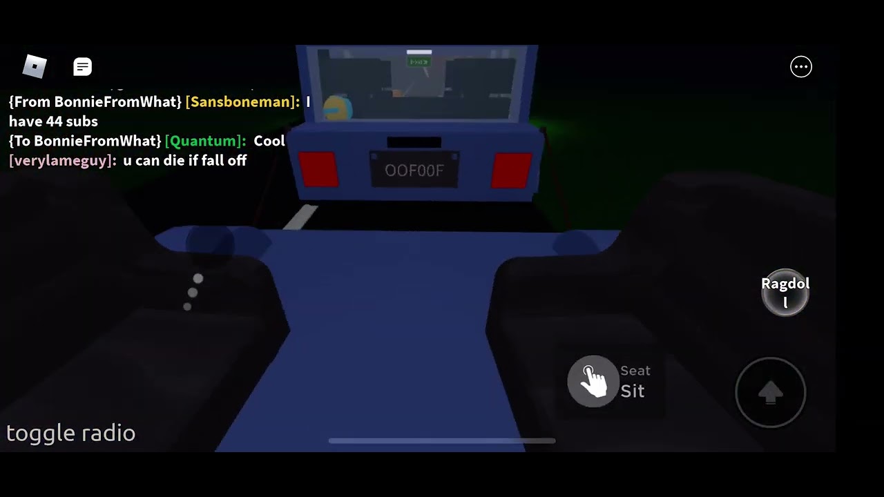 The Roblox car trip experience - YouTube